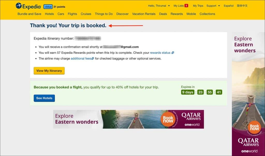 How to book flight tickets with 24 hour FREE cancellation on Expedia ...