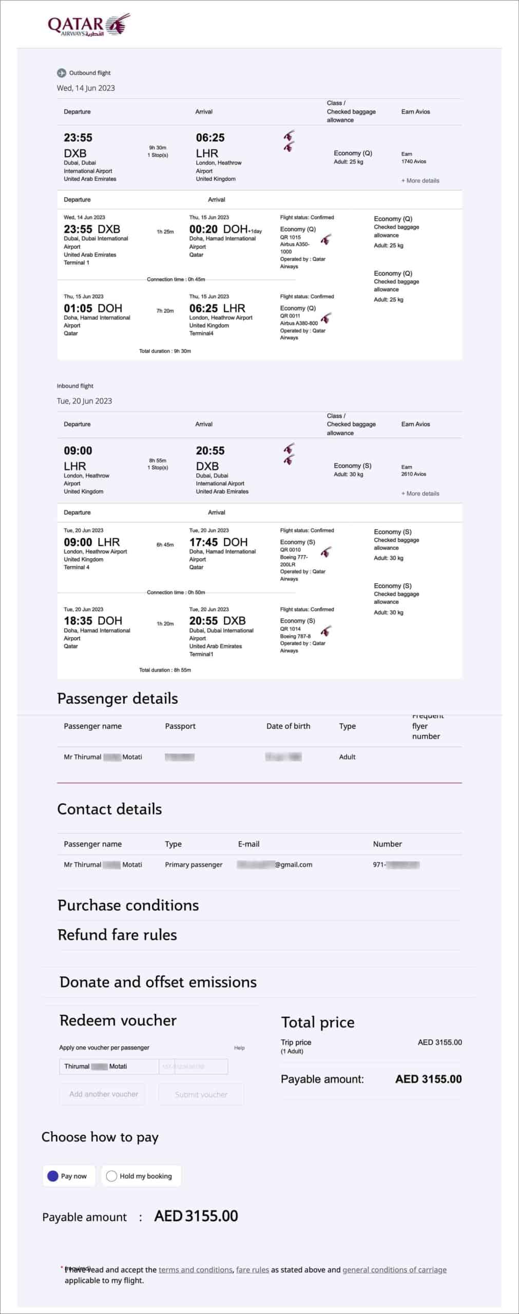 How to Get a Trip Summary from Qatar Airways for Visa Application: A ...