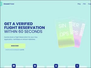 How to book onward ticket on onwardticket.com