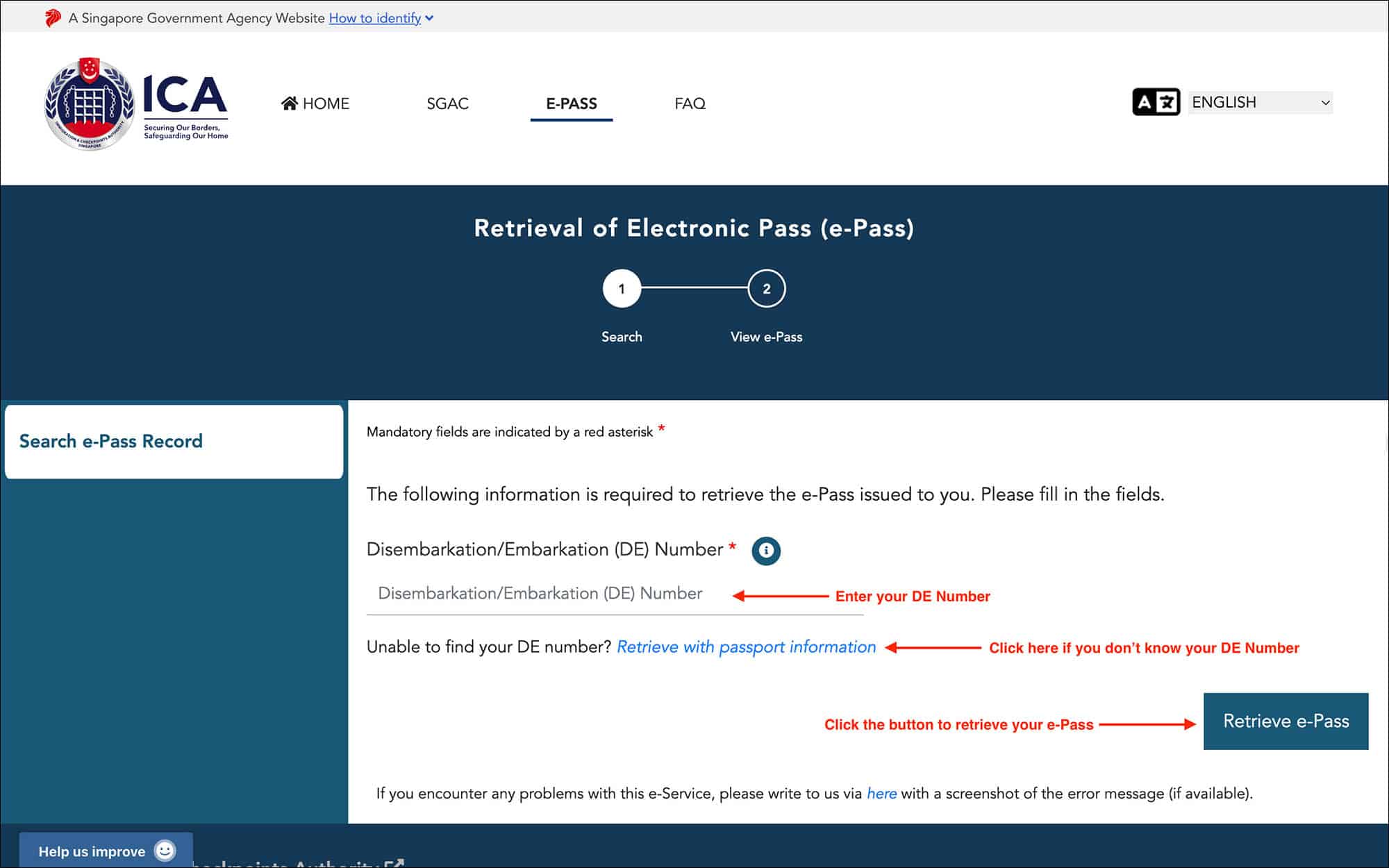 How to retrieve Singapore Electronic Visit Pass (e-Pass)? - Visa Traveler How to retrieve Singapore Electronic Visit Pass (e-Pass)? - Visa Traveler