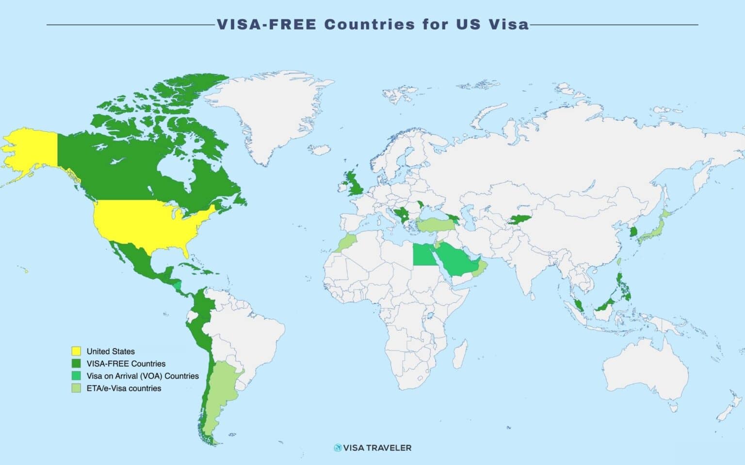 56 VISA-FREE Countries for US Visa Holders (2025)