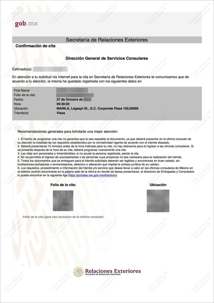 How to book Mexico visa appointment - A step-by-step guide