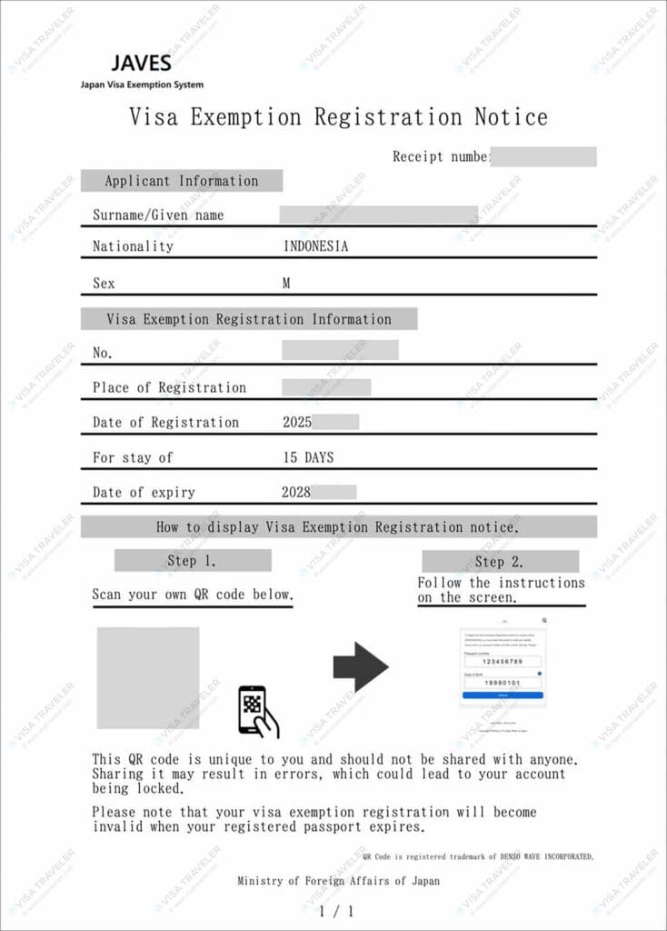 How to apply for Japan Visa Exemption Registration online