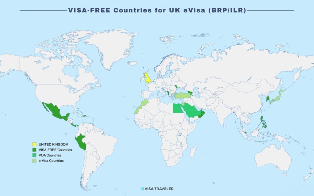 38 VISA-FREE Countries for UK BRP/ILR (eVisa) Holders (2026)