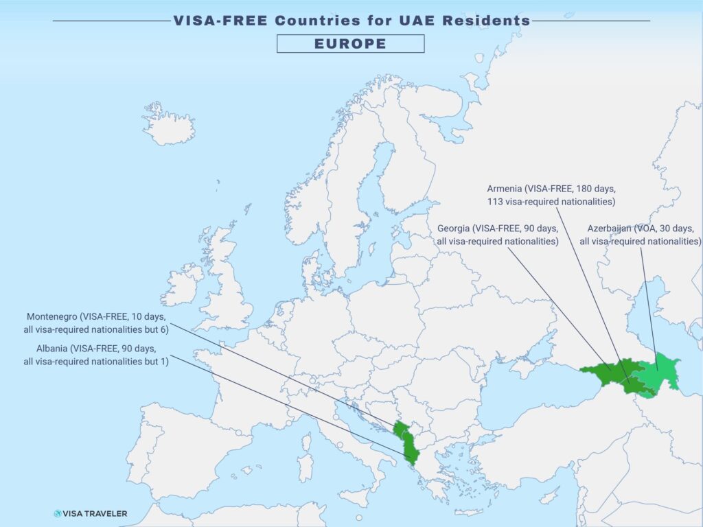 14 VISA-FREE Countries for UAE Residents or Emirates ID